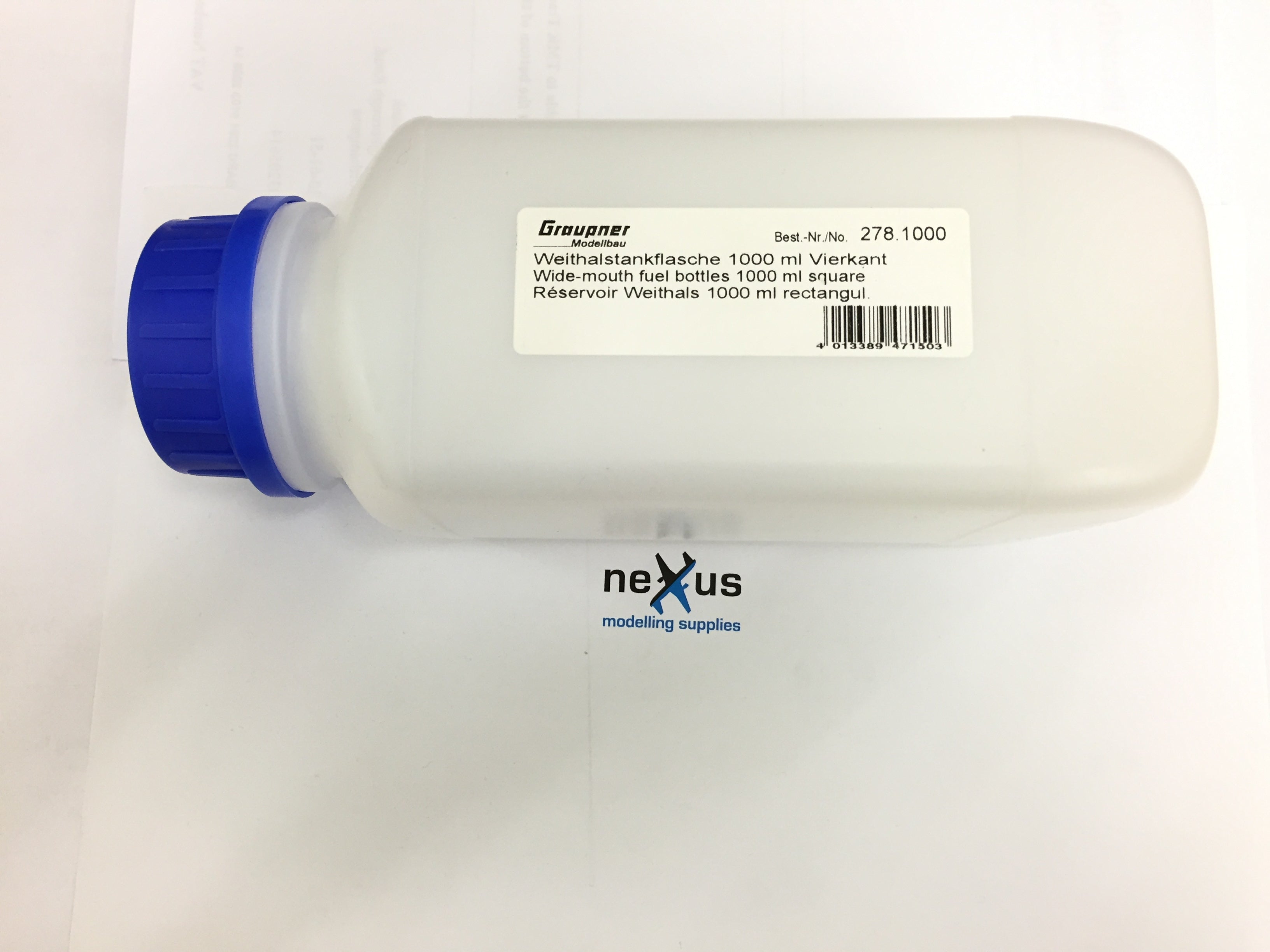 Graupner Wide-Mouth Square Fuel Tanks Square are available in 250ml to ...