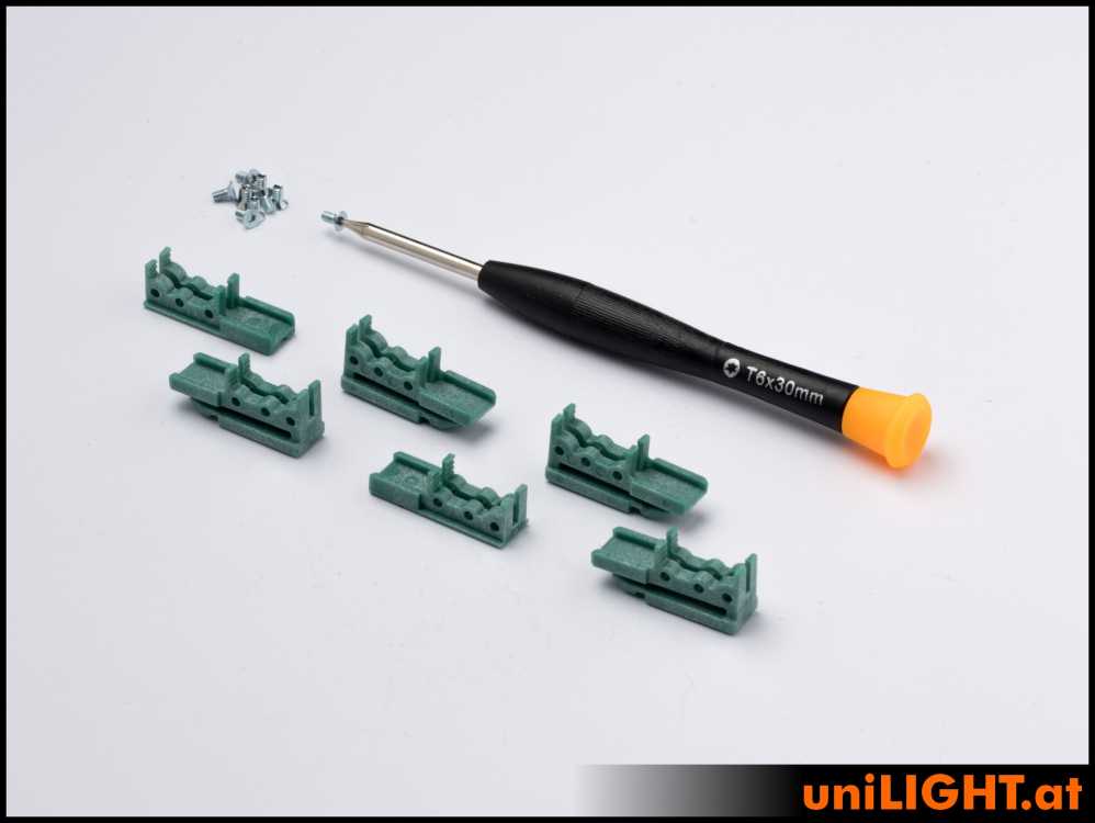 UniLight Cable Routing Clips-Set - Green CABLE-CLIPS-GN