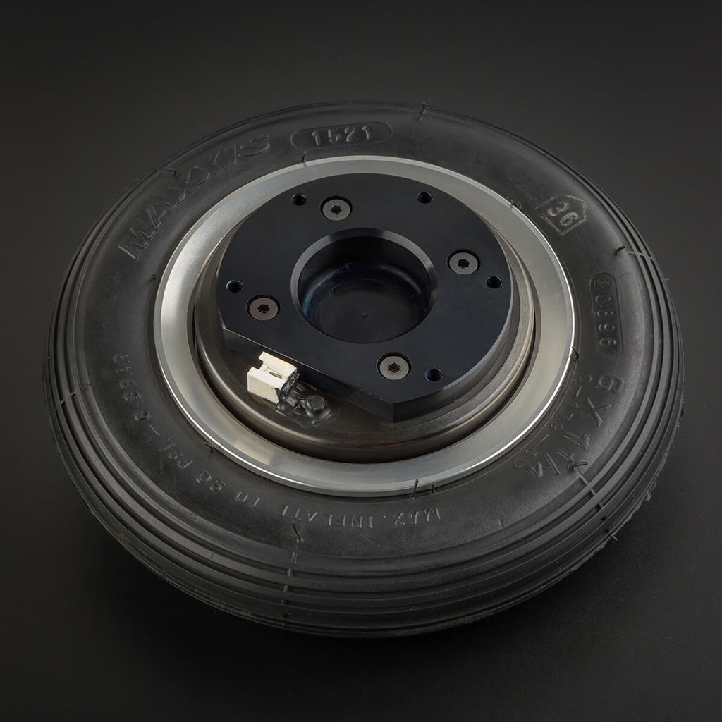 Electron 150mm Main Inflatable Wheels & Brake Set Pair for UAV applica