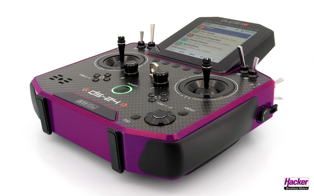 Jeti Duplex 2.4 EX DS24 II Carbon Line Purple Multi Mode Transmitter w