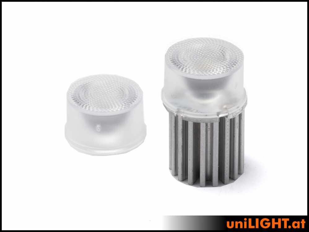 UniLight 21mm ECO-Ultra-Power-Spotlight, 8Wx2, T-Fuse - Warm White