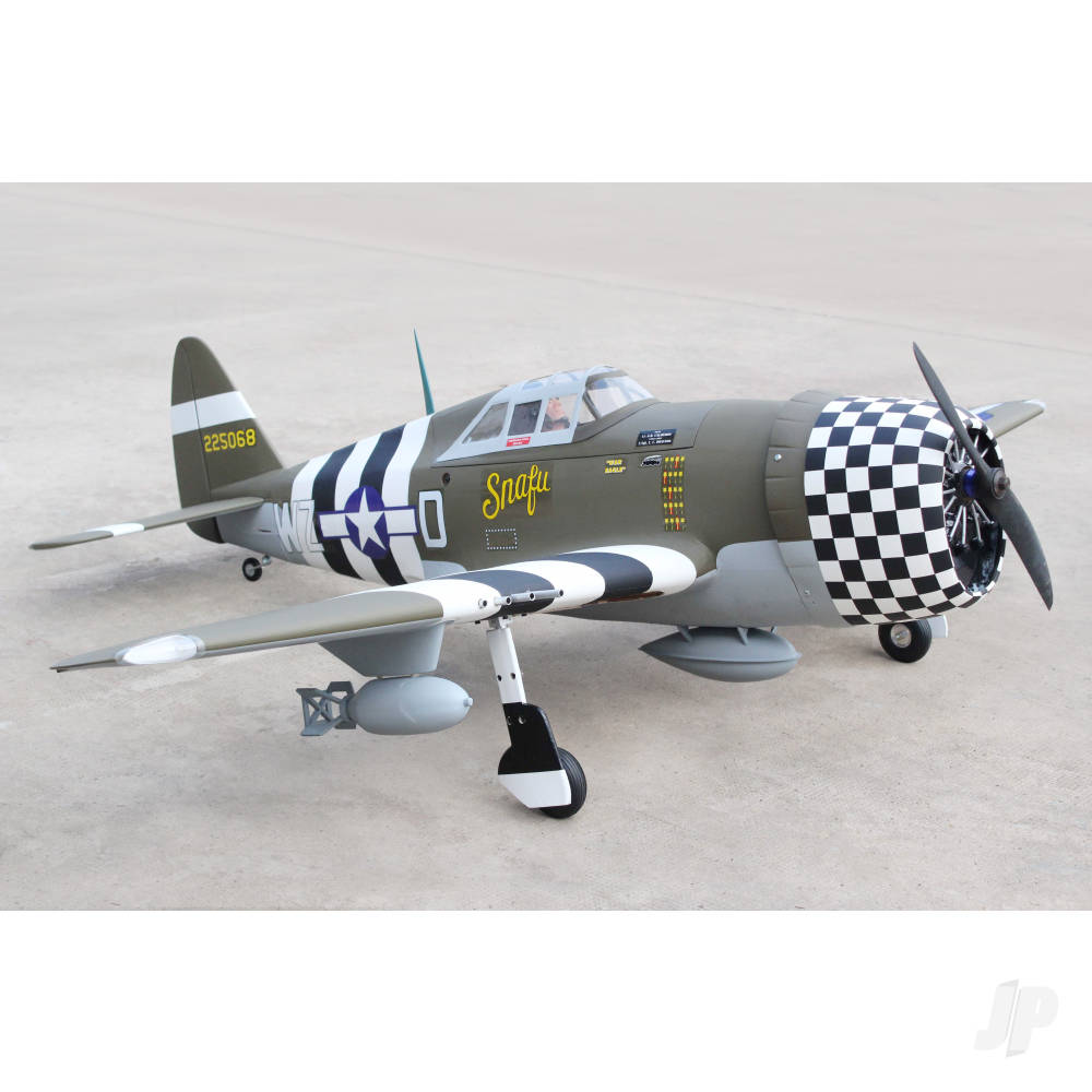 Seagull P-47G Thunderbolt Snafu (20cc) 1.6m (63in) with 84° Electric R