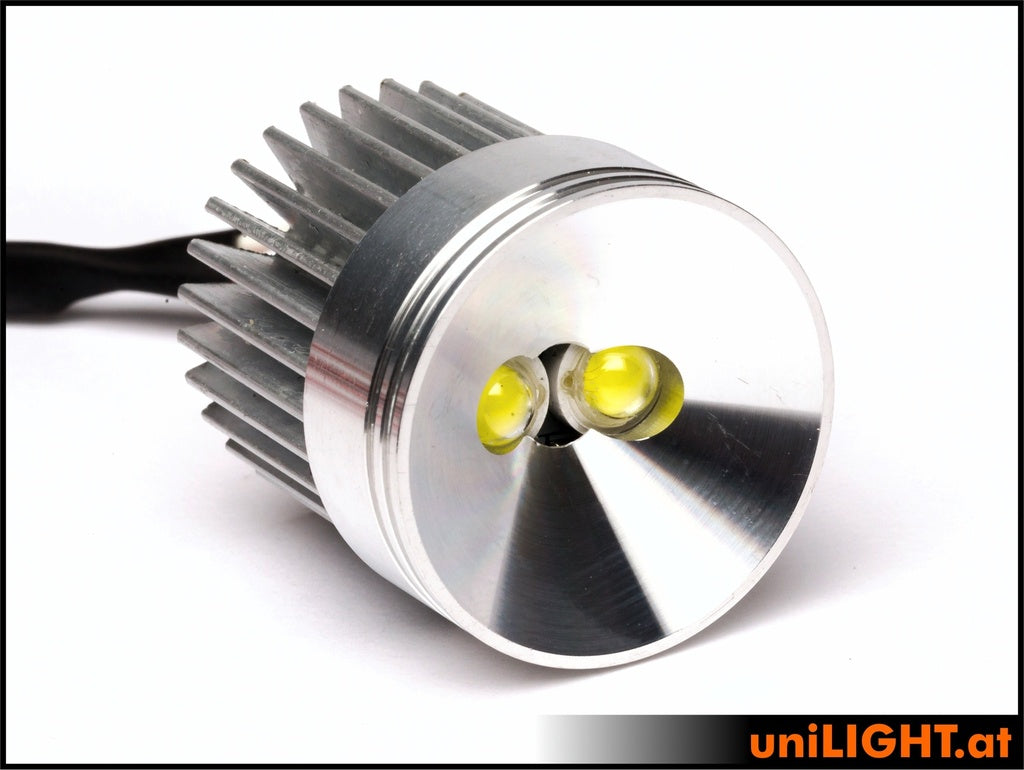 UniLight 30mm Ultra Power Spotlight, 22Wx2, T-FUSE SPOT30F-220x2-WE