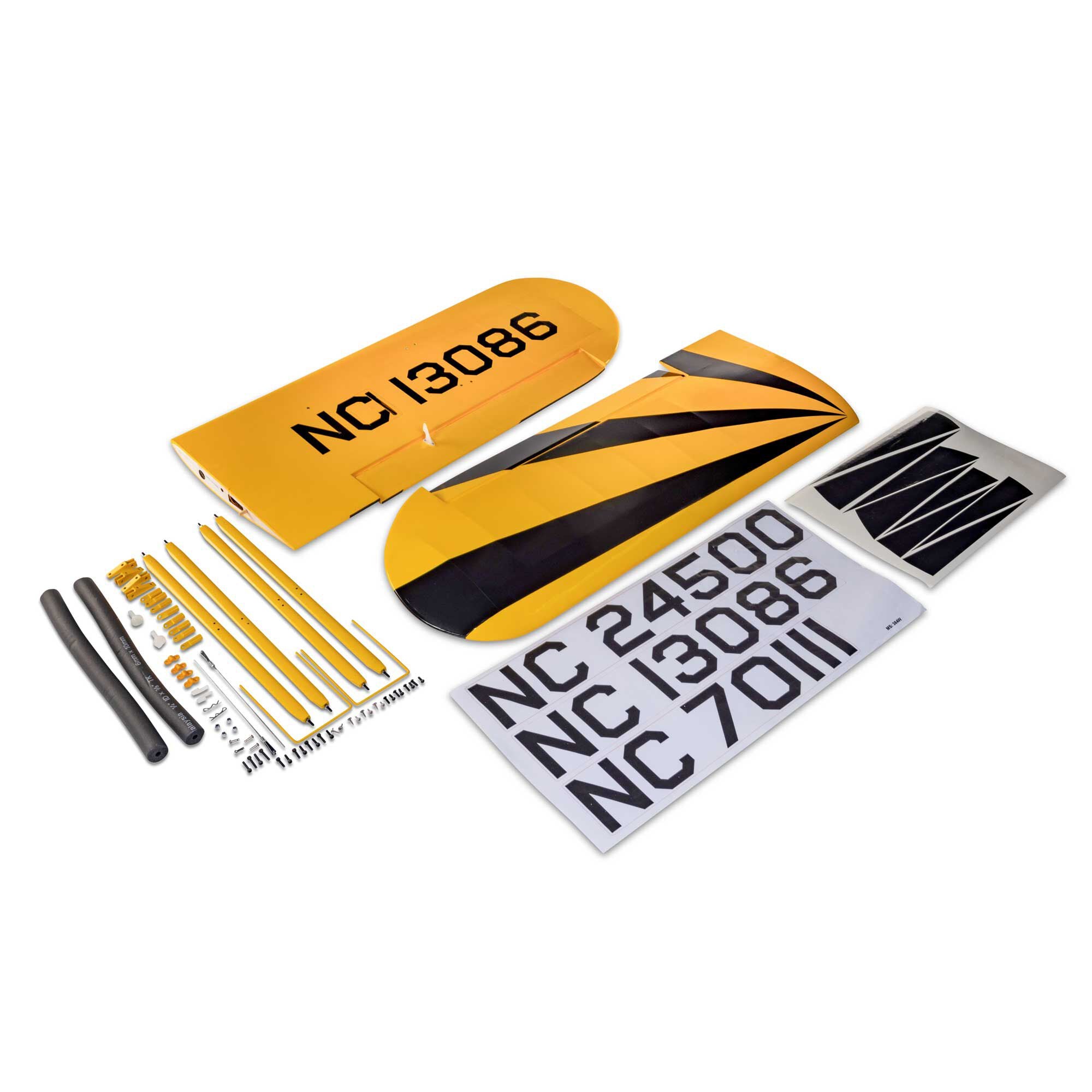 Hangar 9 Clipped Wing Set with Struts and Hardware: J-3 Cub 10cc HAN50