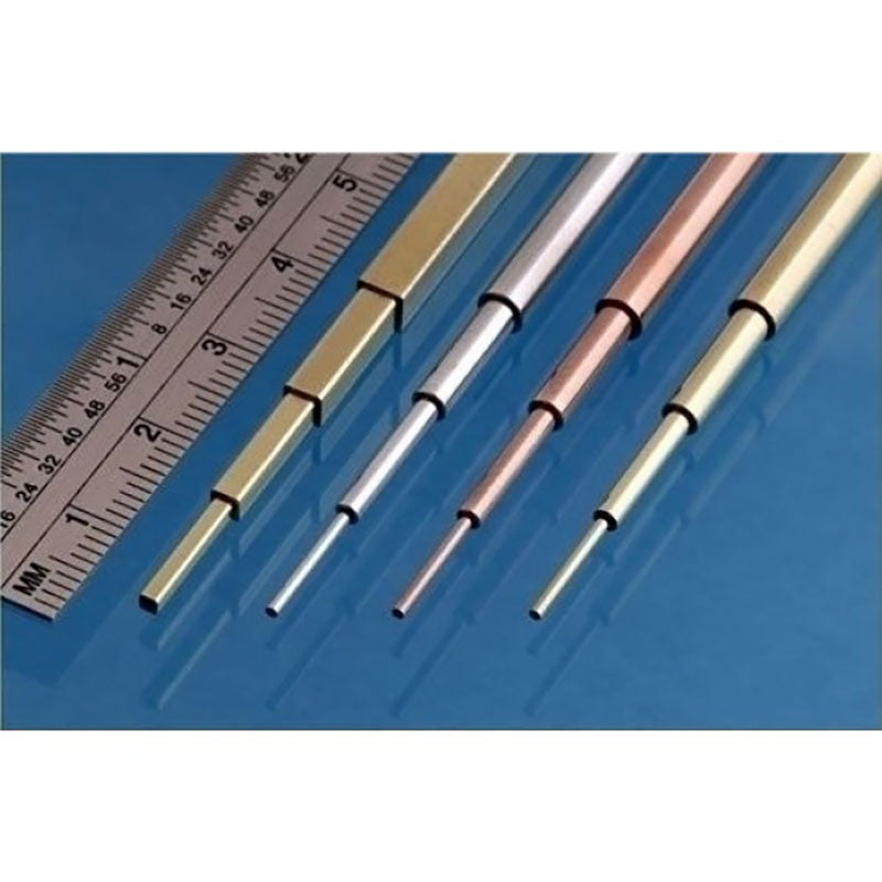 Albion Alloys 4.76mm Square Brass Tube (2 Pack) SB2M