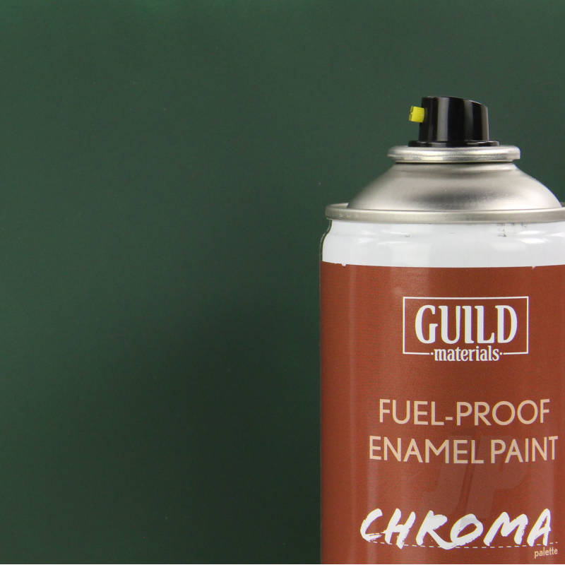 Guild Materials Matt Enamel Fuel-Proof Paint Chroma Dark Green (400ml ...