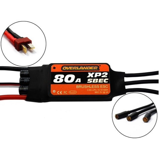 Overlander XP2 80A SBEC Brushless RTF (With Deans & 4mm Bullets) Speed ...