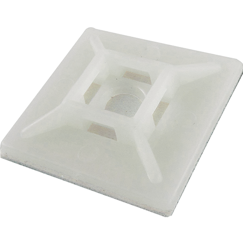 Cable Tie Adhesive Base White (10 Pack) CBT-0913