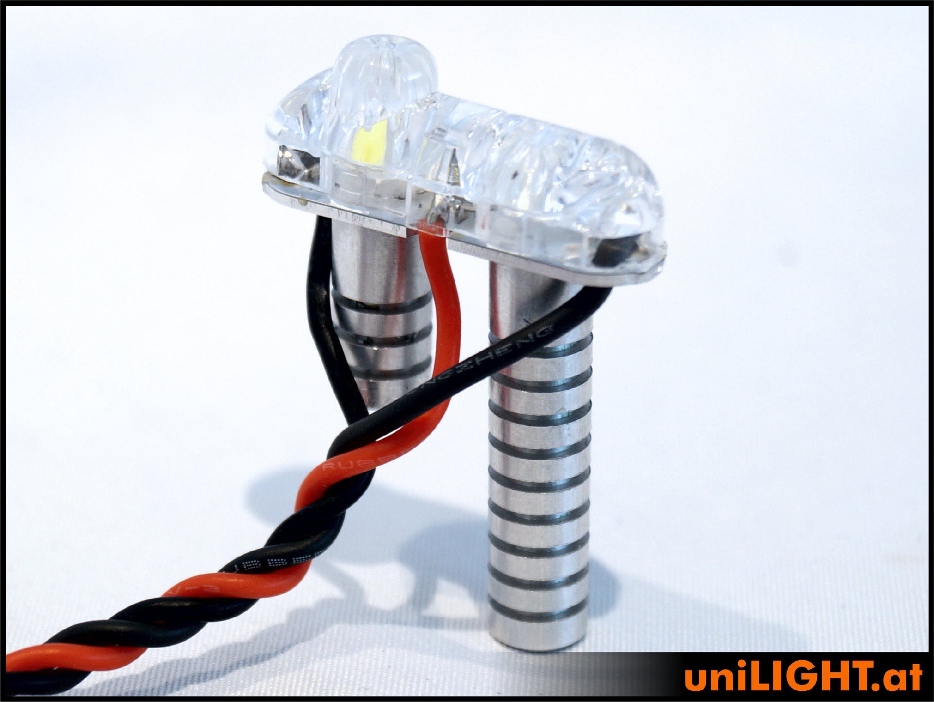 UniLight 8W Navigation & Strobe, 8mm Red-White