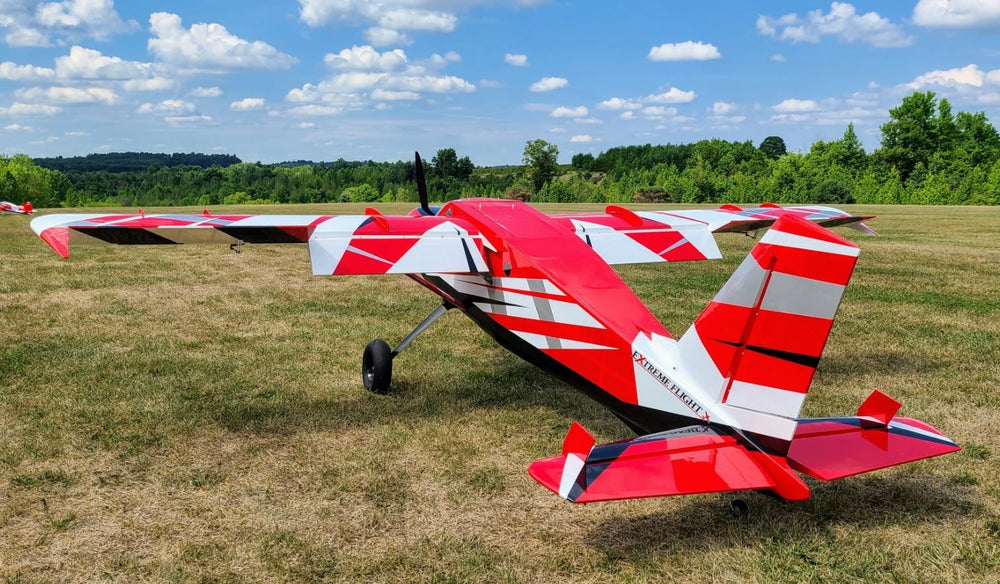 Extreme Flight 140" (120cc) Turbo Bushmaster - Red / Black Scheme L378R