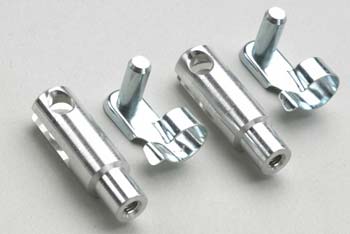 M3 Aluminium Heavy Duty Clevis with 3mm Pin Safety Clip Pair