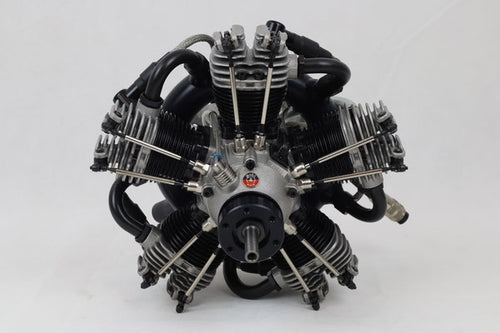 Moki 180 Radial 5 Cylinder Engine With Exhaust Collector