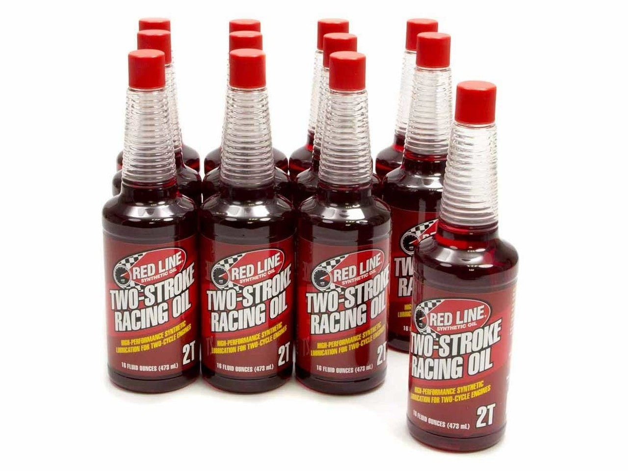 Redline Two Stroke Racing Oil 16oz 473ml Bottle Red Line 40603